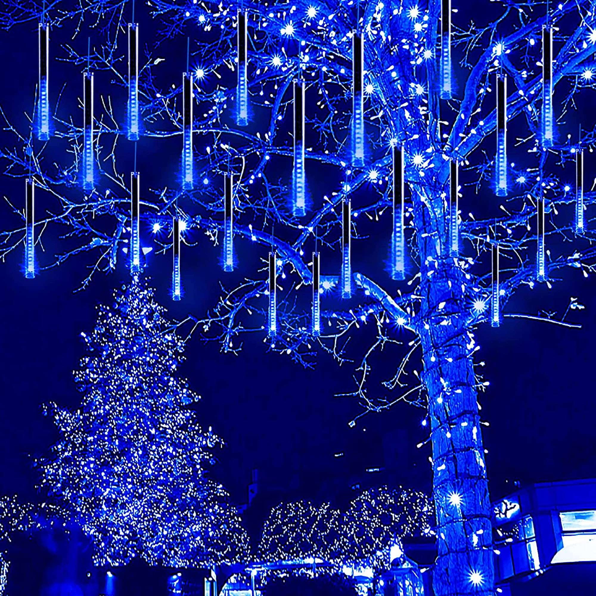 Deago Christmas Lights Outdoor, Meteor Shower Lights 20 inch 8 Tube 288 ...