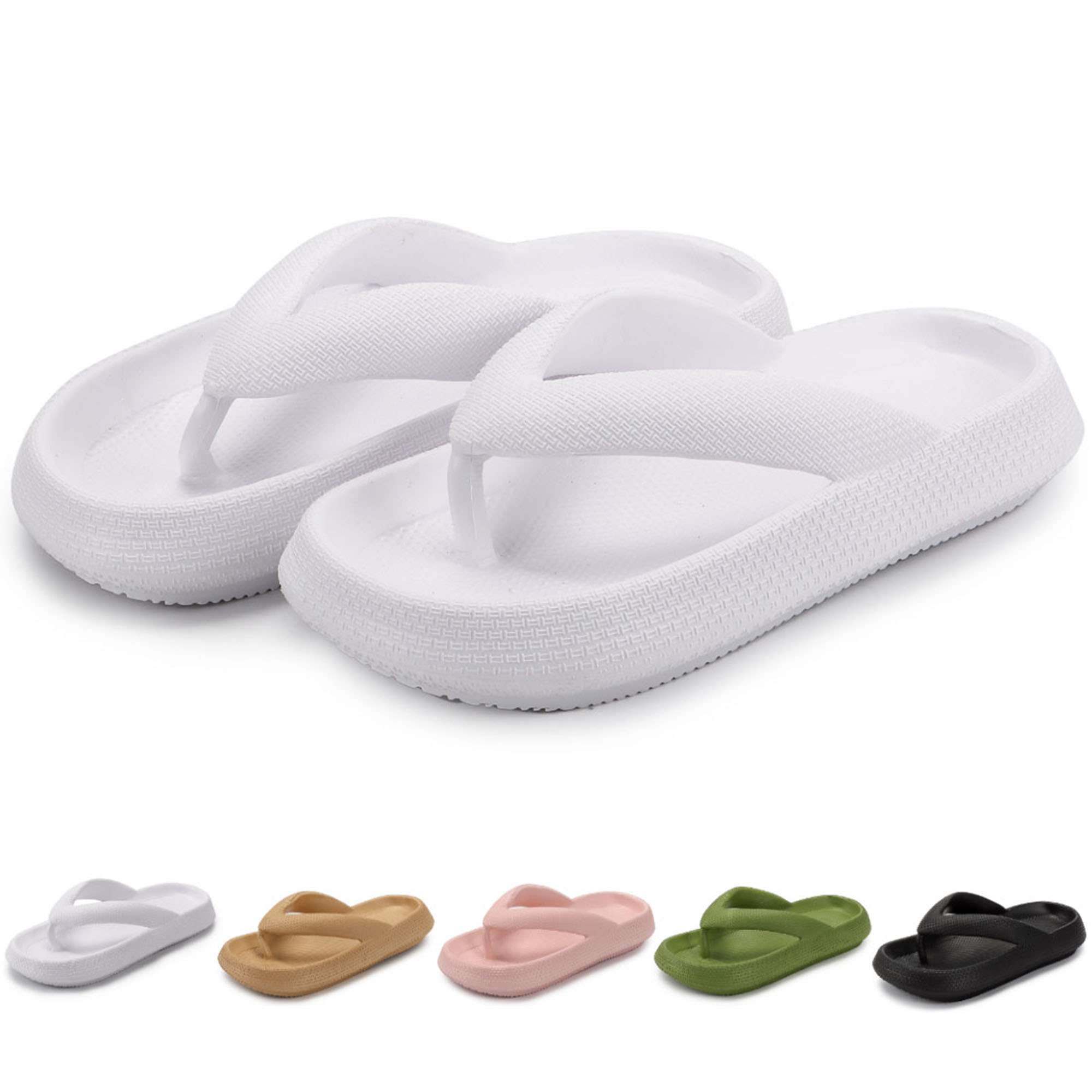 Deago Clouds Slides for Women Men Pillow Slippers Thicken Sole Non Slip ...