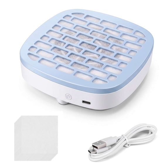 Deago Compact Nail Dust Collector, Powerful Suction Portable Mini Quiet ...