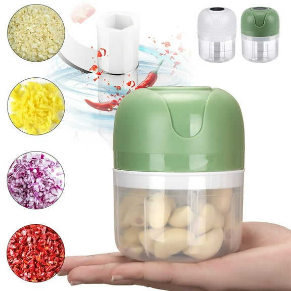 Electric Garlic Chopper, Electric Food Chopper 350ML Cordless Mini Food ...