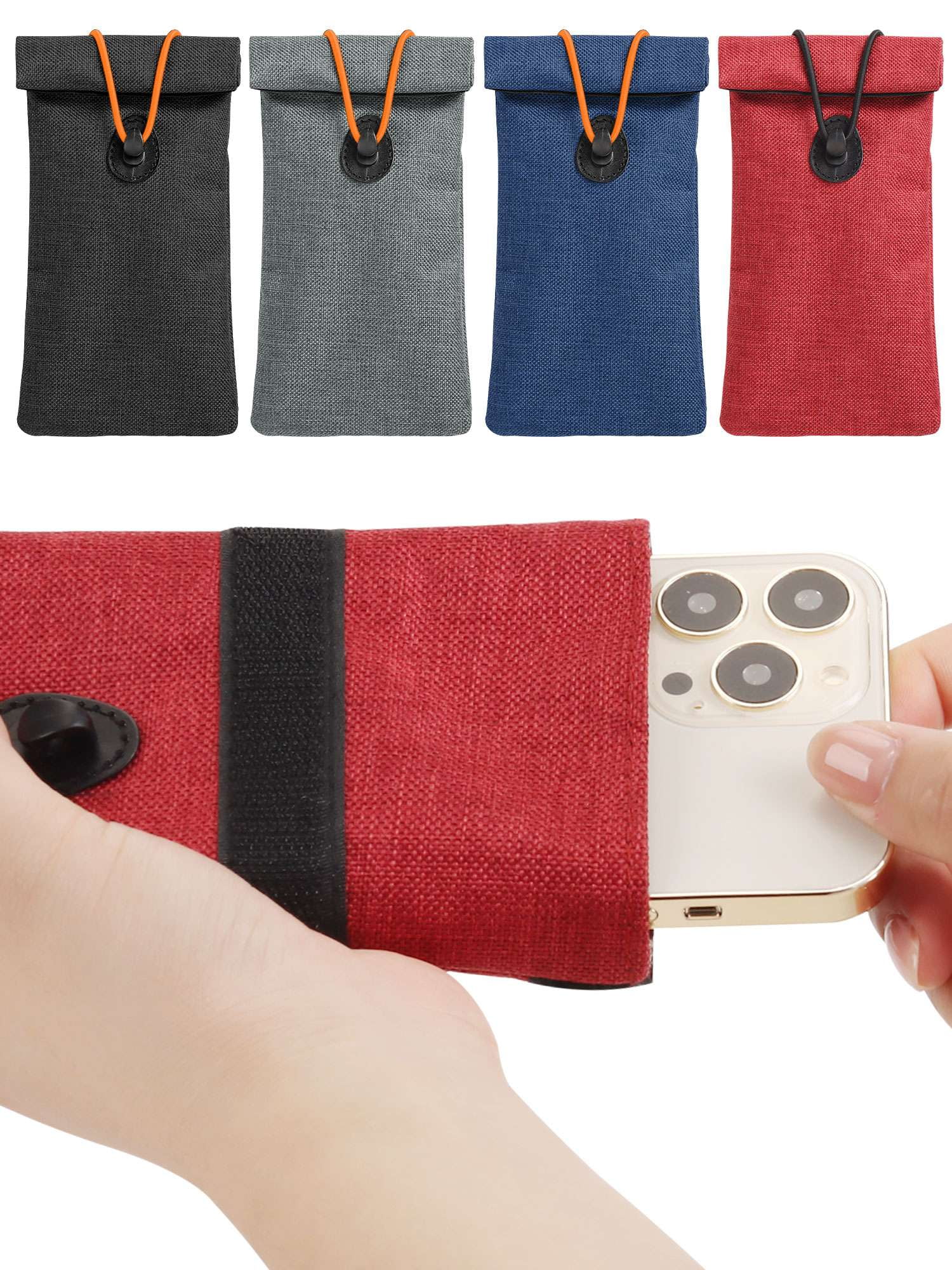 Deago Faraday Bags for Car Keys and Cell Phone, RFID Signal Blocking ...