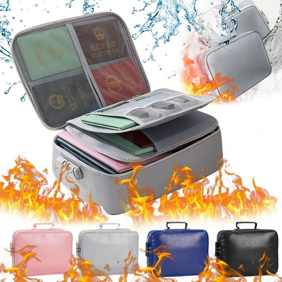 Fireproof Document Bags with Lock - Walmart.com