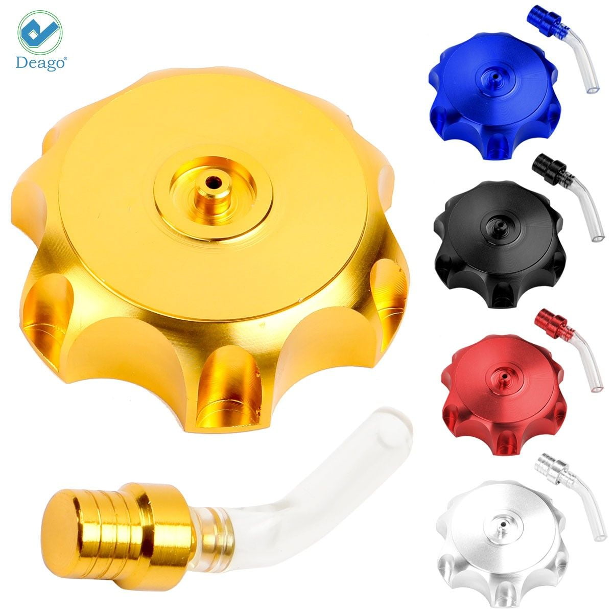Deago Fuel Gas Cap Cover Air Vent Tube Breather Pipe DirtBike Off Road ...