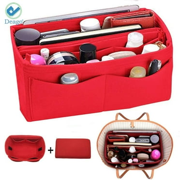 Deago Large Felt Insert Purse Handbag Organizer with Inside Divider ...