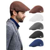Deago Men's Breathable Mesh Summer Hat Adjustable Newsboy Beret Ivy Cap ...
