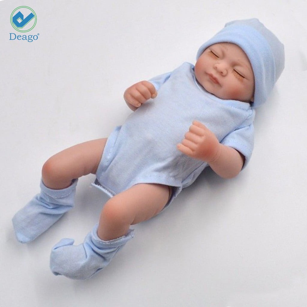"Deago 11"" Handmade Lifelike Real Baby Doll | Weighted Silicone Vinyl ...