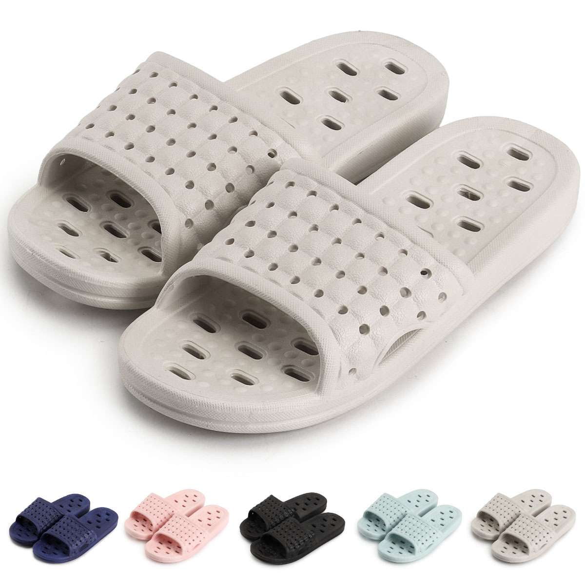 Deago Shower Shoes Slide Cloud for Women and Men Bath Slipper Sandal ...