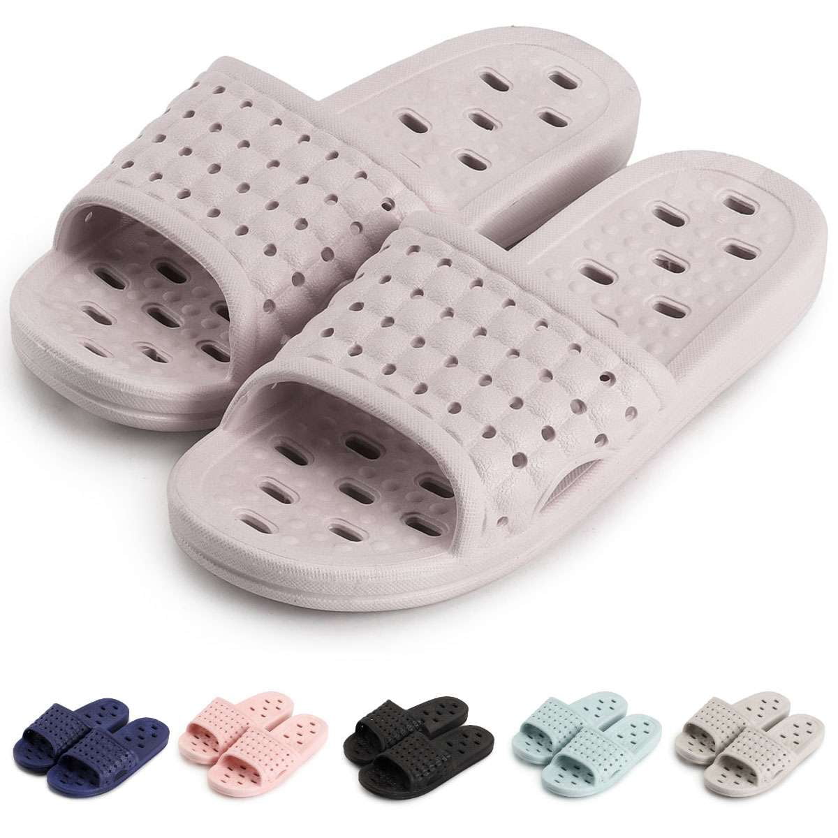 Deago Shower Shoes Slide Cloud for Women and Men Bath Slipper Sandal ...