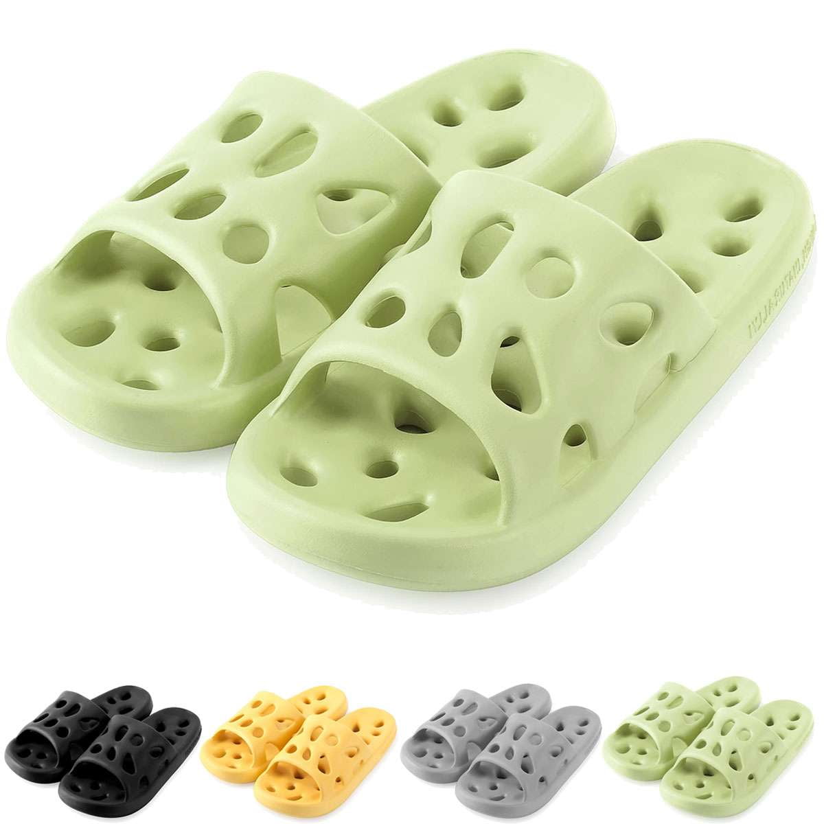Deago Shower Slippers for Men Women Quick Drying Bathroom Slippers with ...
