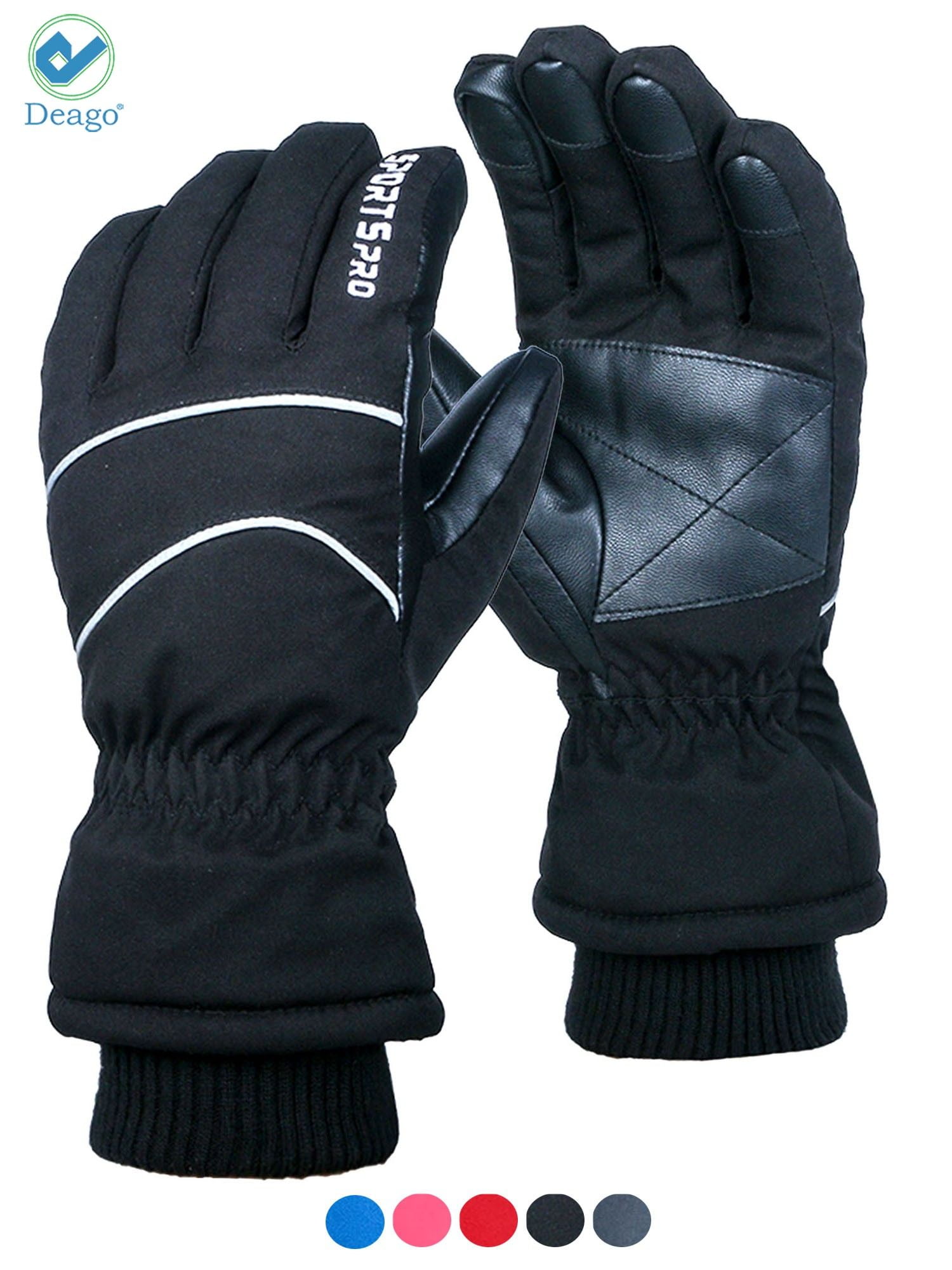 Deago Ski Gloves Waterproof Touchscreen Snowboard Gloves, Warm Winter ...