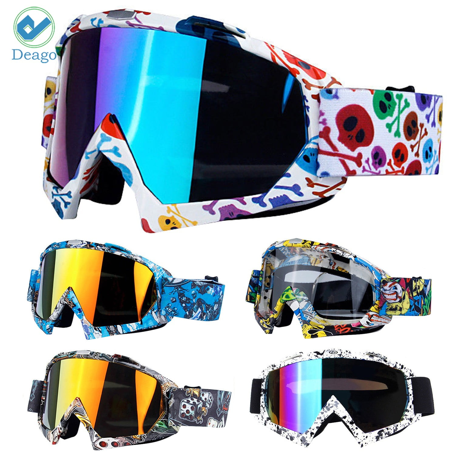 Deago Ski Goggles Over Glasses Ski Snowboard Snow Goggles For Men Women ...