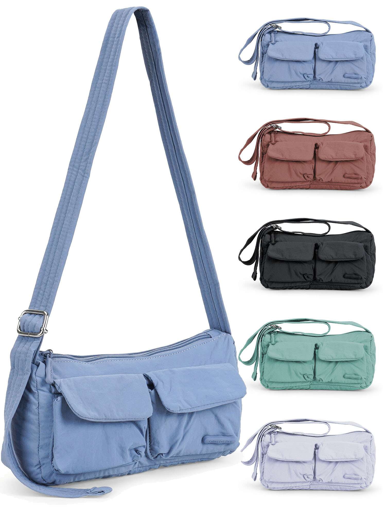 Deago Small Nylon Shoulder Bag for Women Crossbody Bag Waterproof Cute ...