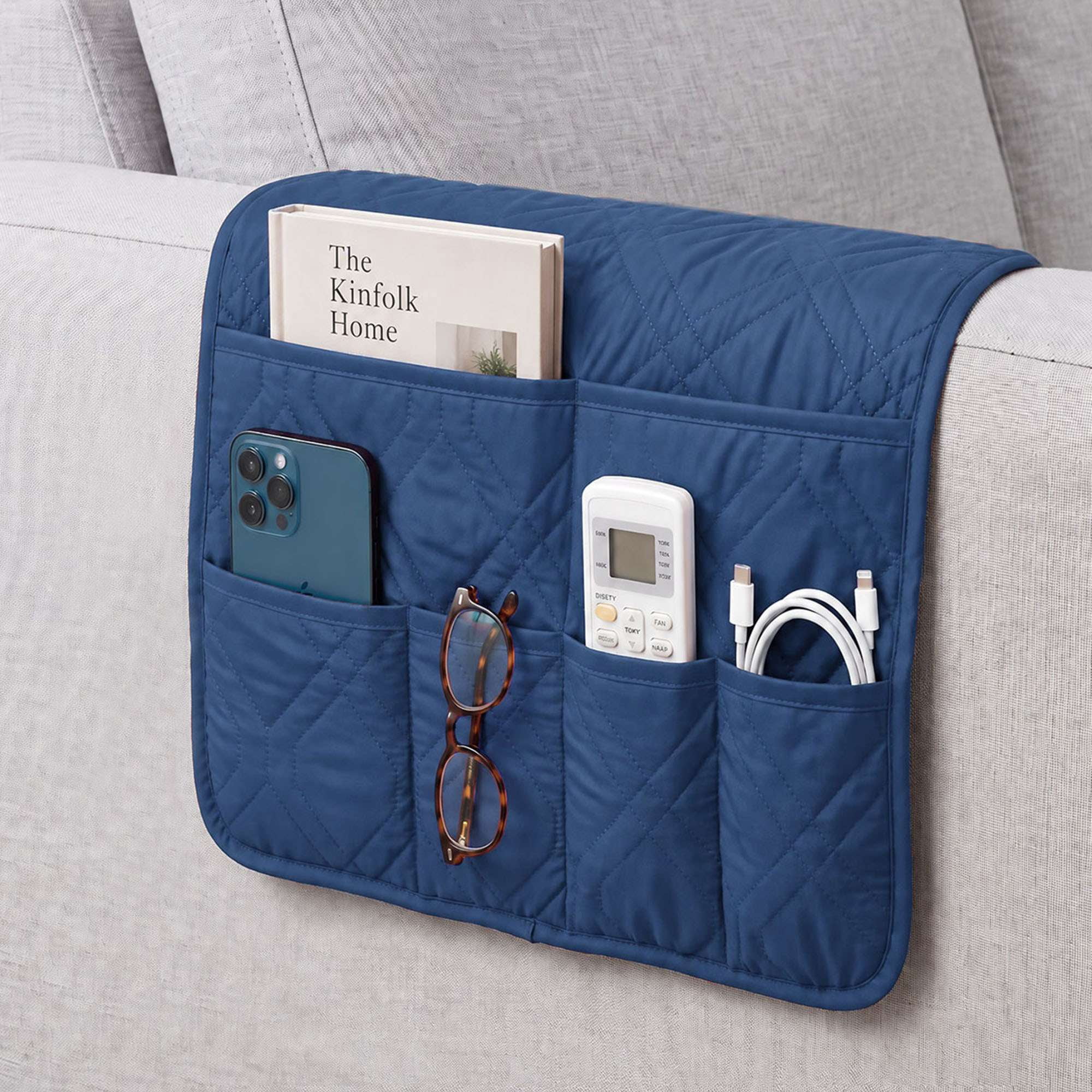Deago Sofa Armrest Organizer Non-Slip Armchair Hanging Couch Caddy ...
