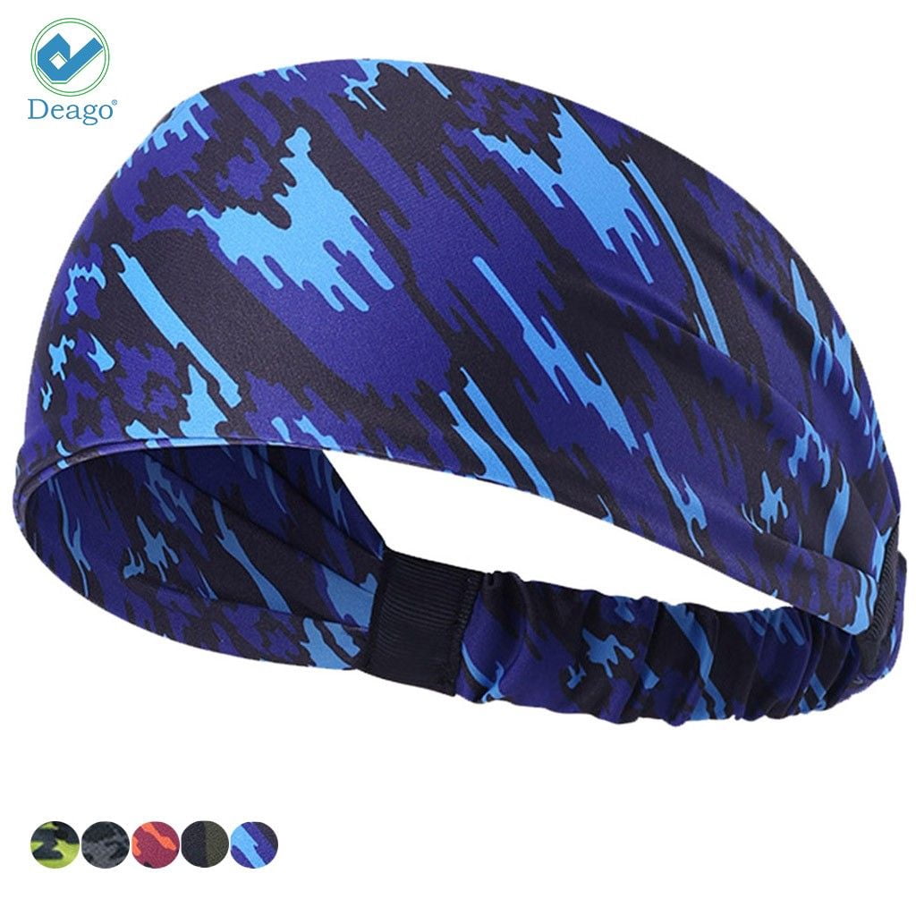 Deago Sports Headbands for Men and Women Non Slip Fitness Headband ...