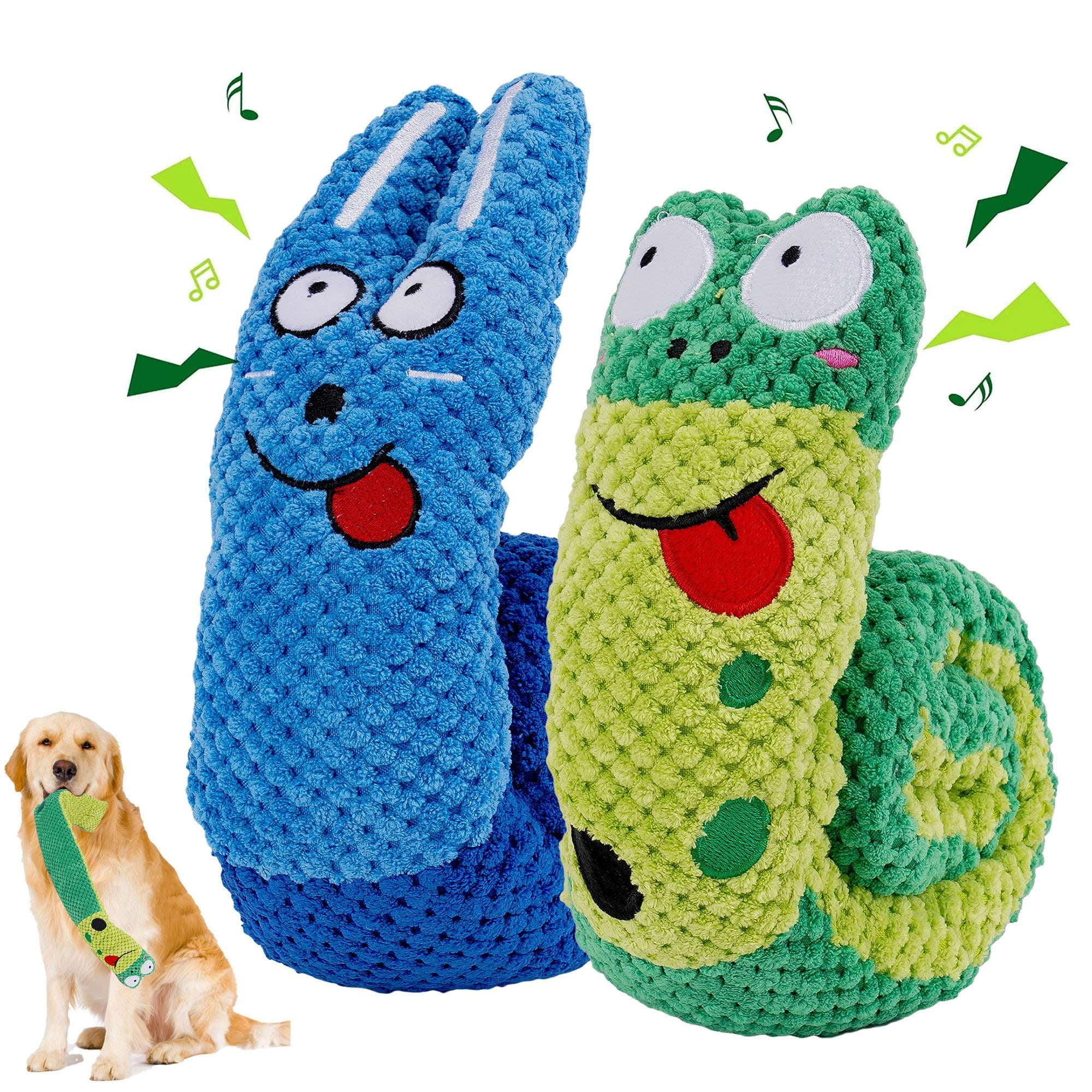 Deago Squeak Dog Toys for Stress Release & Boredom Relief, Dog Puzzle ...