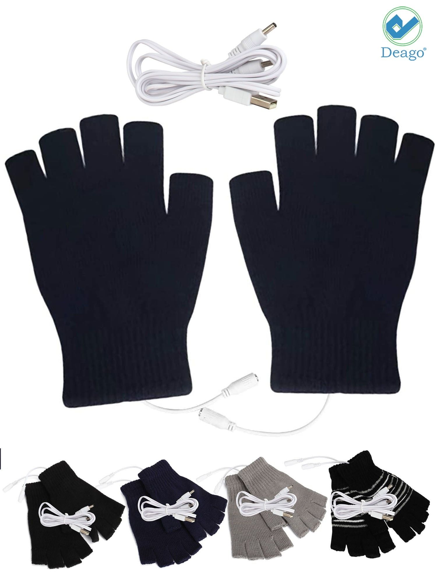 Deago USB Heated Gloves for Women & Men, Mitten Winter Warm Laptop ... Deago USB Heated Gloves for Women & Men, Mitten Winter Warm Laptop ...