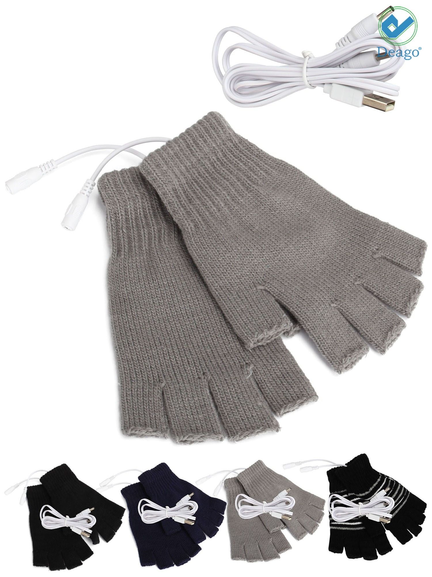 Deago USB Heated Gloves for Women & Men, Mitten Winter Warm Laptop ... Deago USB Heated Gloves for Women & Men, Mitten Winter Warm Laptop ...