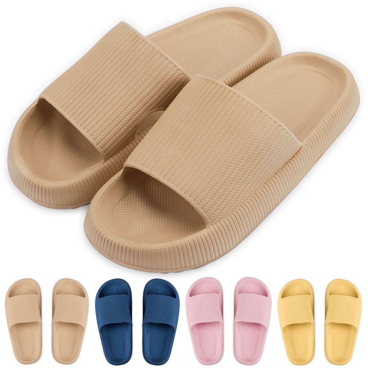 Deago Women's and Men's Slip-Resistant Shower Slides, Quick Drying ...