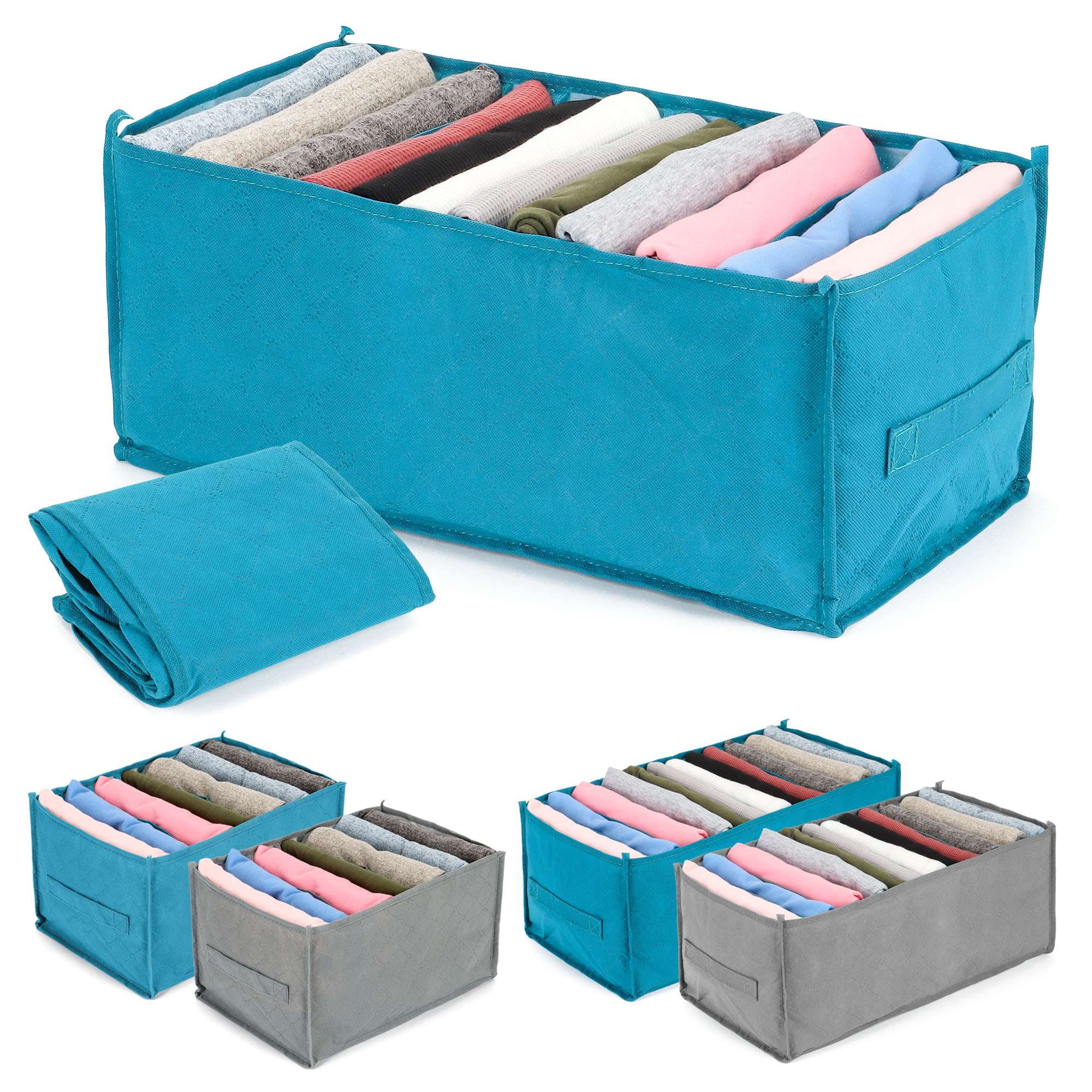 Deago Wardrobe Clothes Organizer, Drawer Dividers for Clothes, Drawers ...