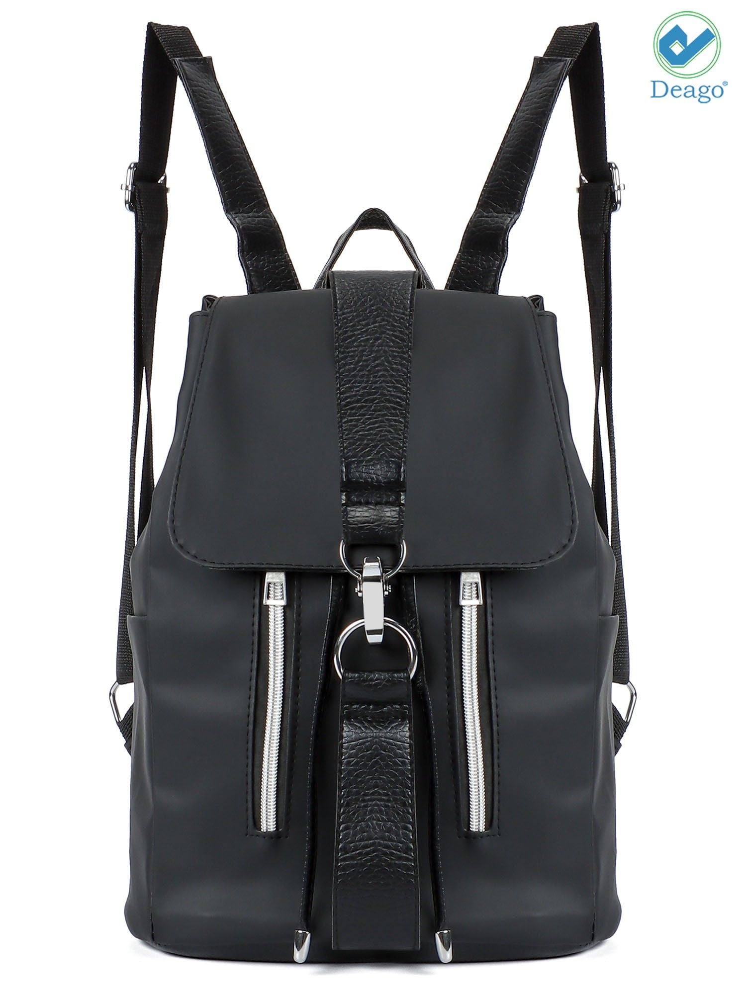 Deago Women Backpcak Purse Waterproof Nylon Anti-Theft Ladies Rucksack ...