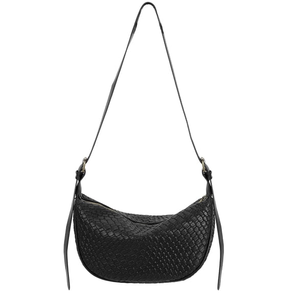 Deago Woven Small Crescent Shoulder Bag for Women Crossbody Bags ...