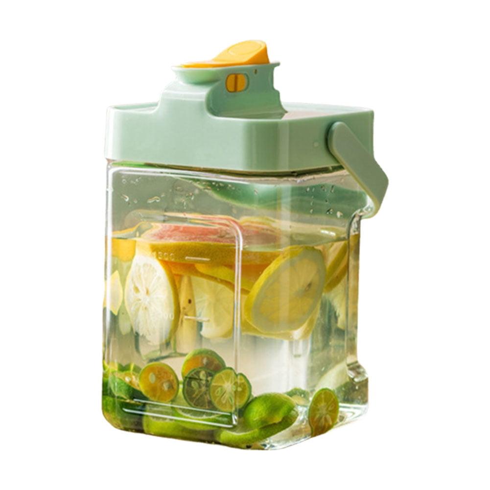 2.3L Portable Plastic Drink Dispenser Refrigerator Cold Water Pitcher ...