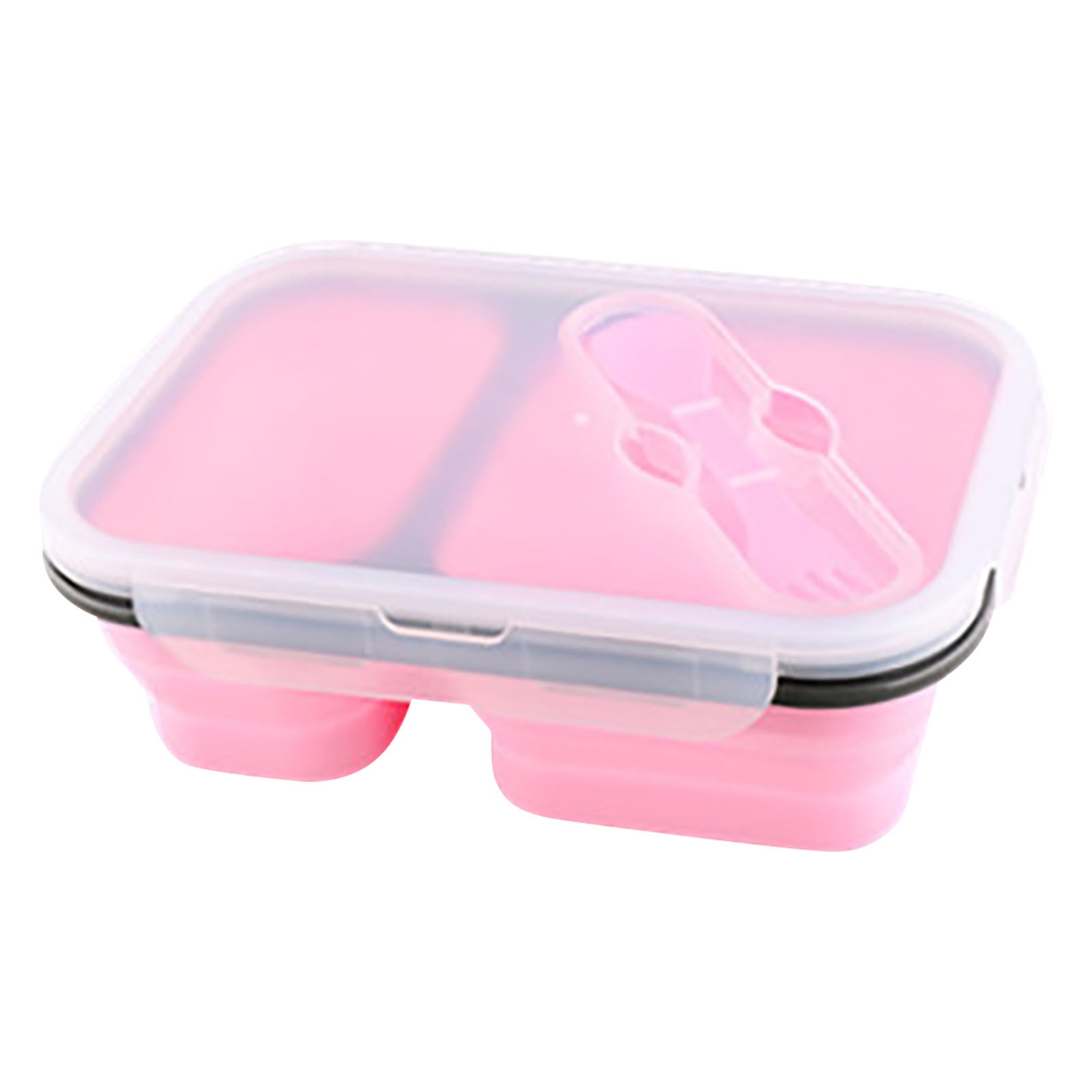 Deal Alert, Lunch Box with Spoon, Folding Microwave Oven Portable Lunch ...