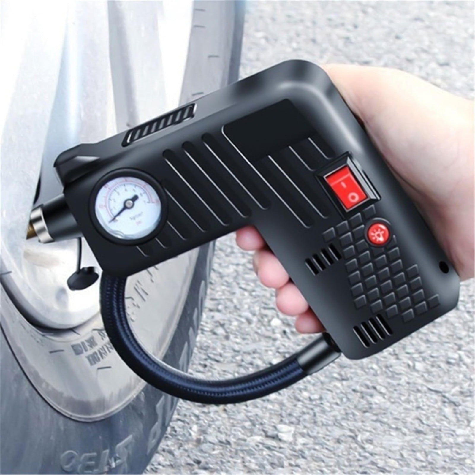 Deal of Day, 12V Mini Tire Inflator, Portable Car Tire Pump, Analog ...