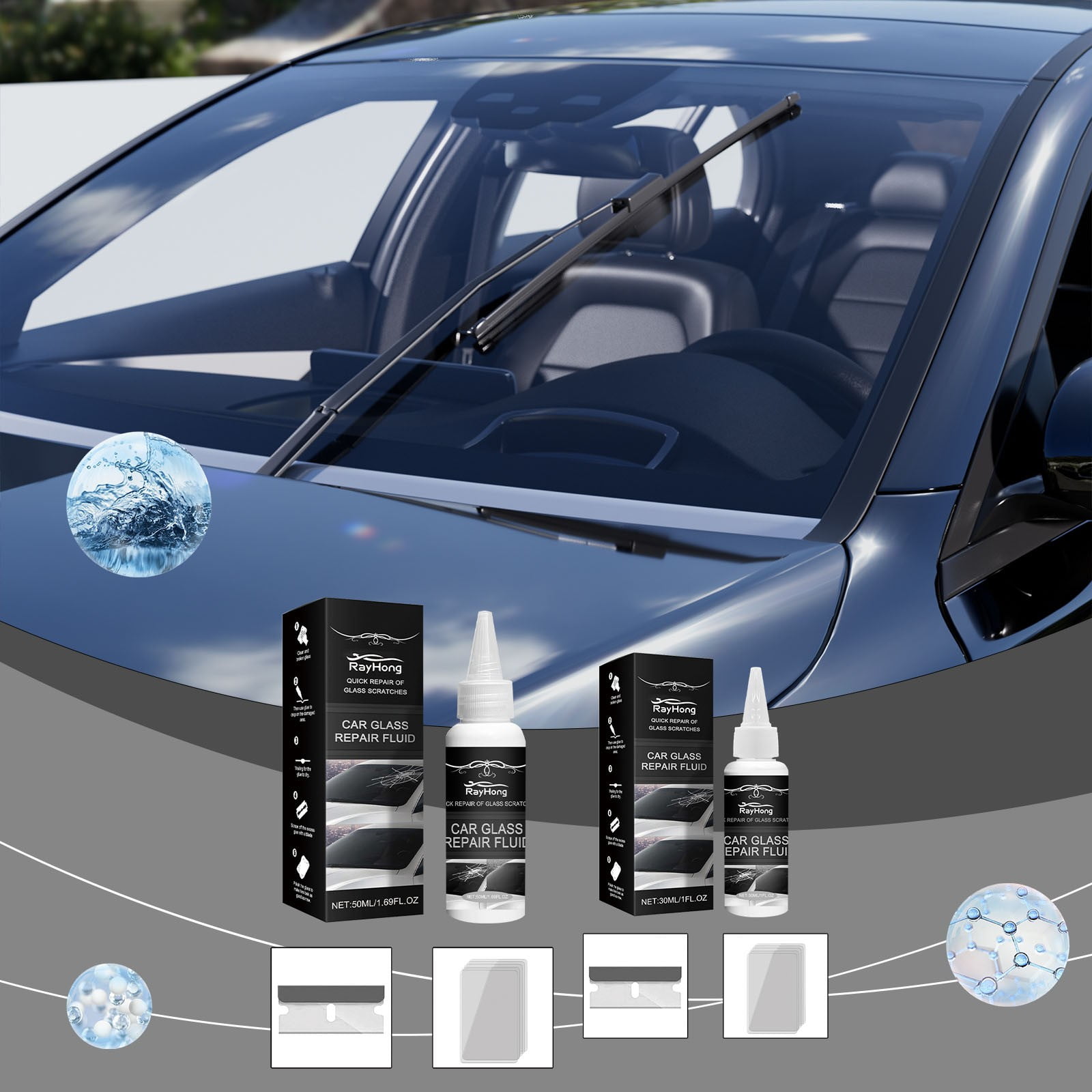 Deal of The Day, Auto Glass Repair Bonding Material, 30ml, Quick Fix ...