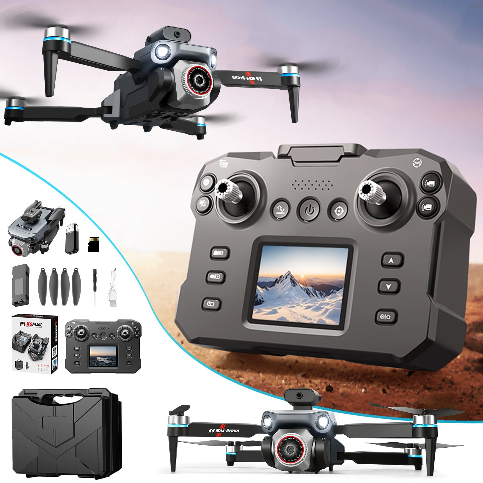 the Deal Drone with Camera, 2K HD FPV Drone with Brushless Motor, 360 ...