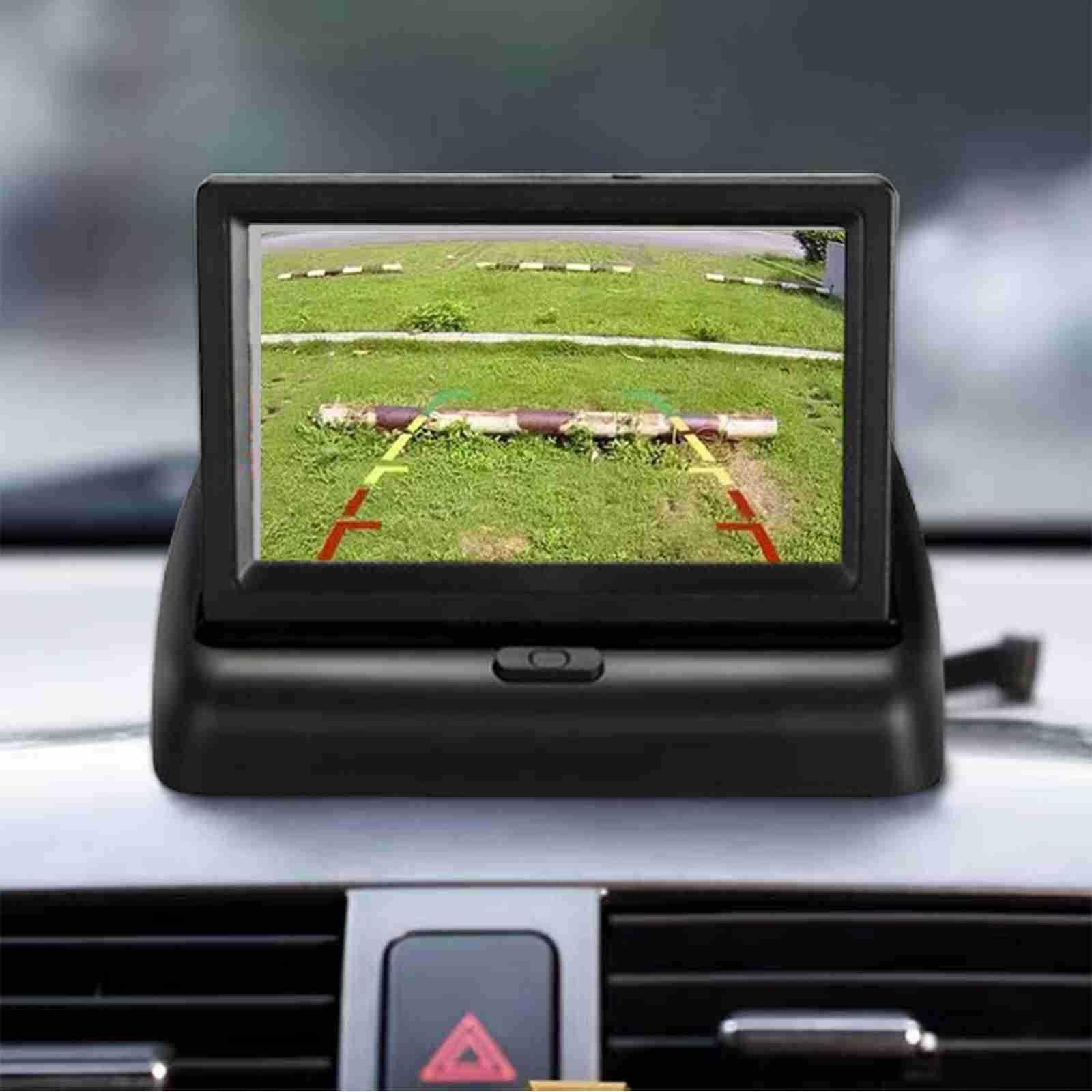 Deal Drop, 4.3-Inch Split Screen Backup Camera, Analog Signal System, Designed for 24V Voltage ...
