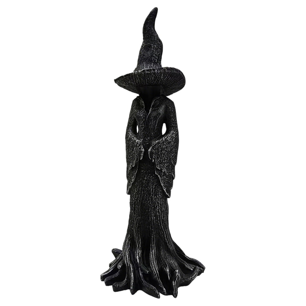 Deal! Halloween Statue Witch Cracker Barrel, 2025 Witch Tree Sculpture ...