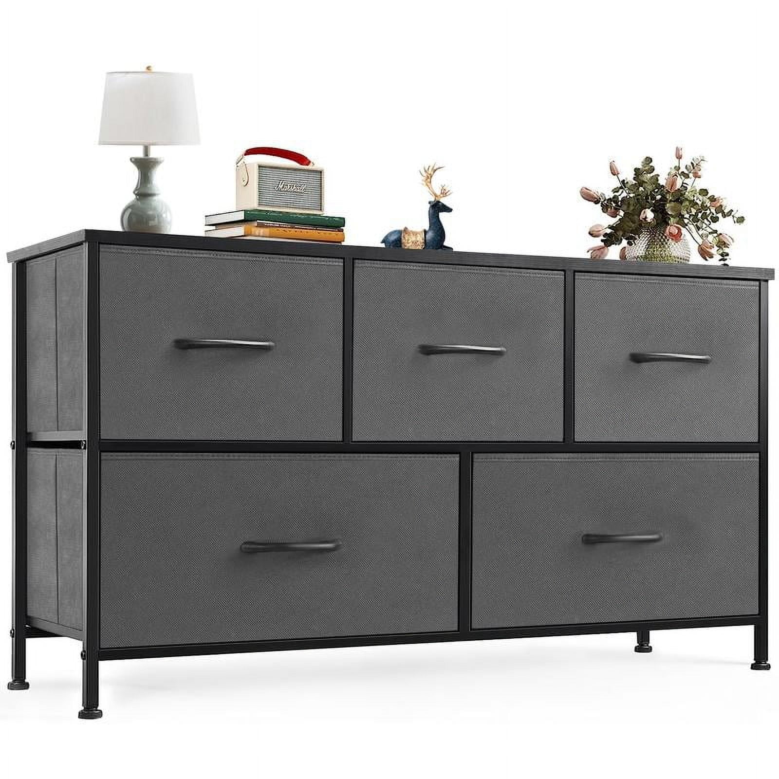 【Deal】Organizer Storage 5, Chest of Drawers with Fabric Bins, Long ...