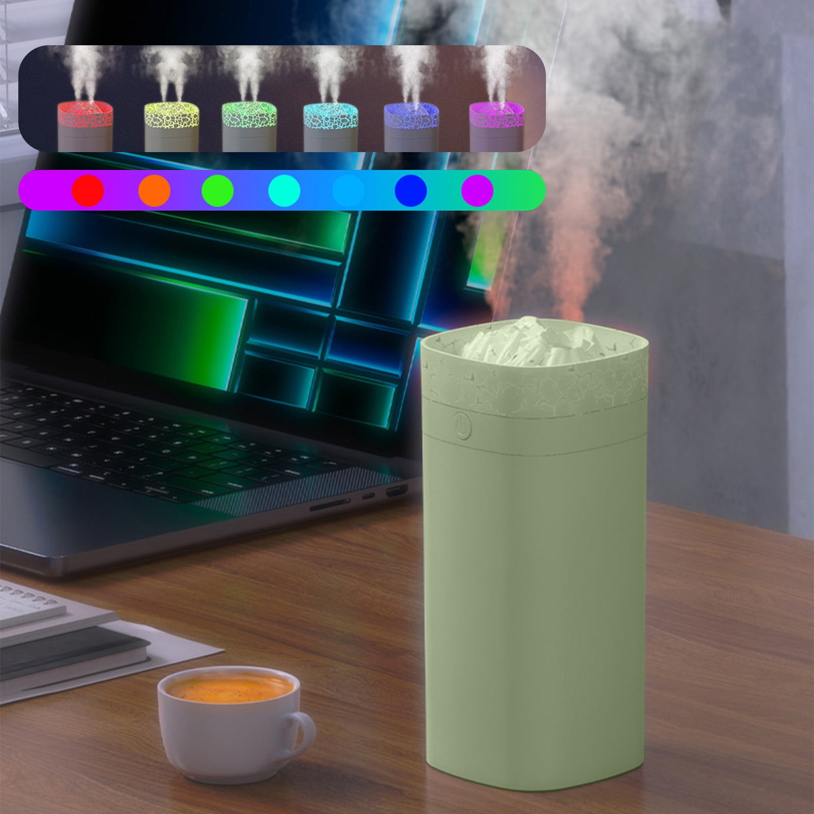 Deal of The Week Usloyux Clearance Volcano Shape Humidifier, 600Ml ...