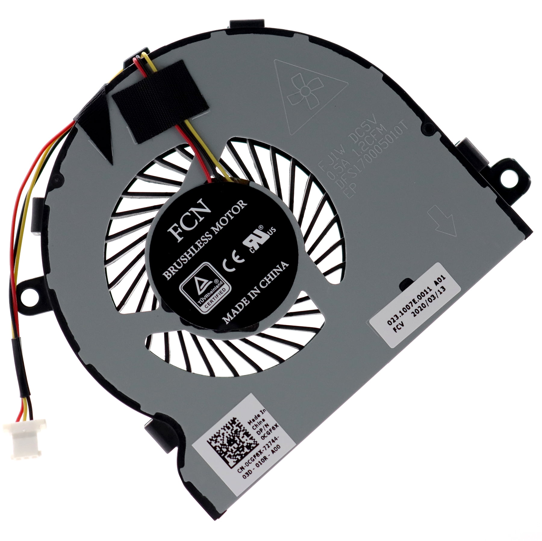Deal4GO CPU Cooling Fan CGF6X 3RRG4 03RRG4 for Dell Inspiron 15 5548 ...