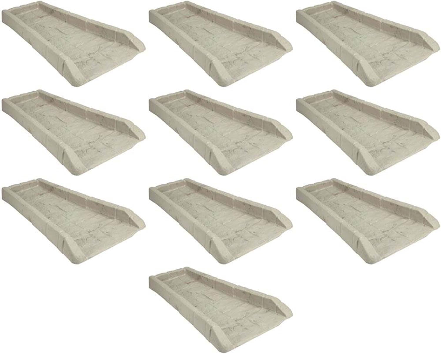 DealNest 10 Pack Easy Assembly Outdoor Decorative Poly Composite Rain ...