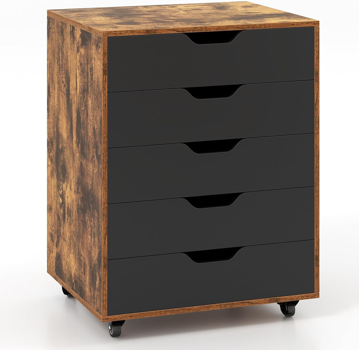 DealNest 5-Drawer Mobile Storage Cabinet with Wheels - Rolling Lateral ...