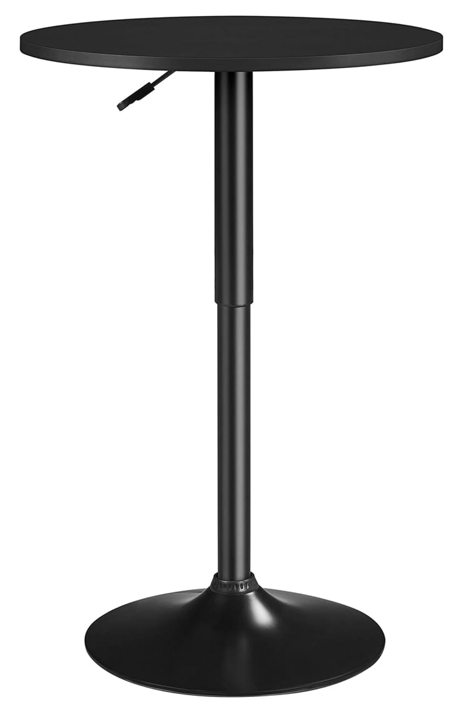 DealNest Height Adjustable Round Pub Table Counter Bar Height MDF Top ...