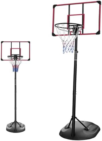 DealNest Portable Basketball Hoop, Basketball Goal System, Adjustable ...