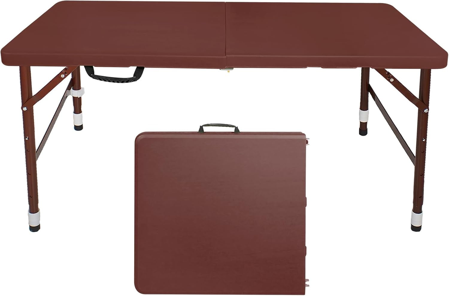 DealNest Portable Plastic Folding Table 4ft/6ft/8ft Heavy Duty White ...