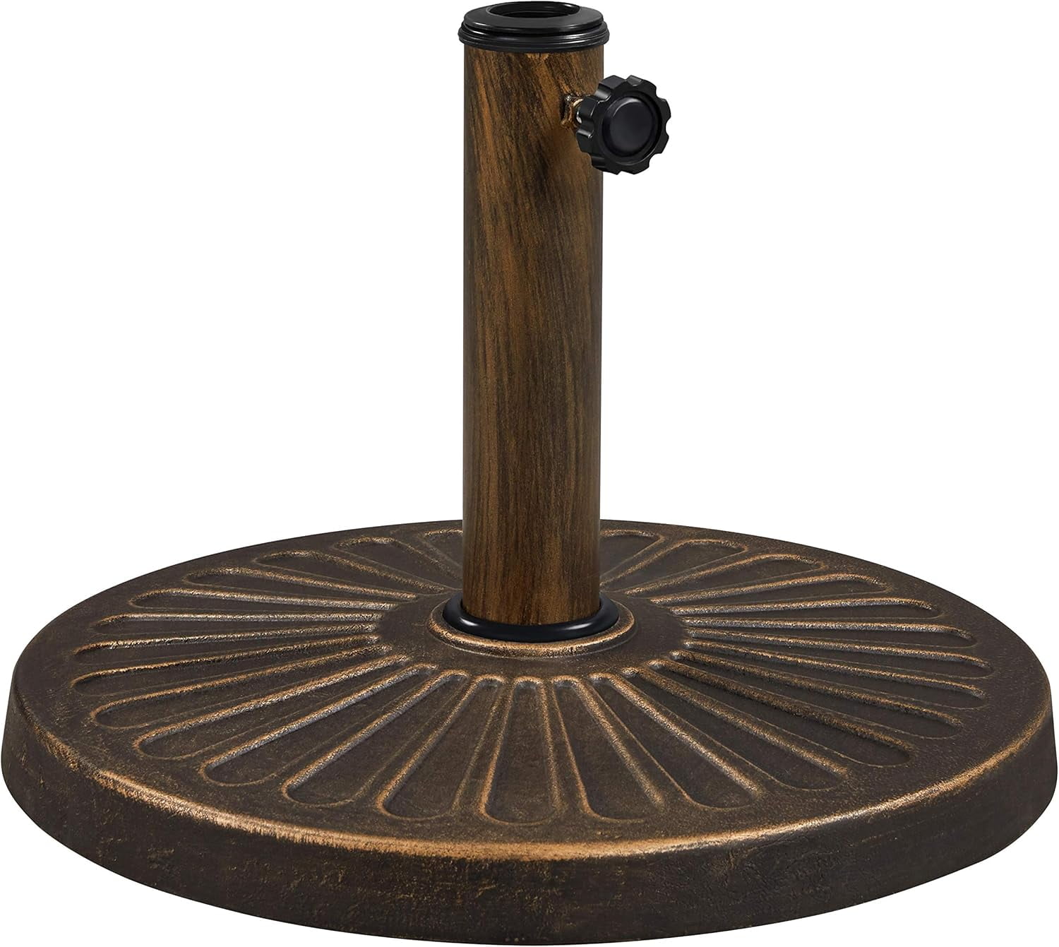 DealNest Round Umbrella Base 18'' Heavy Duty Outdoor Umbrella Stand for ...