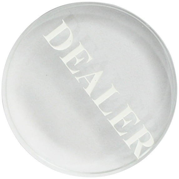 Dealer Poker Transparent Poker Button Sheer Button up Delicate Poker ...