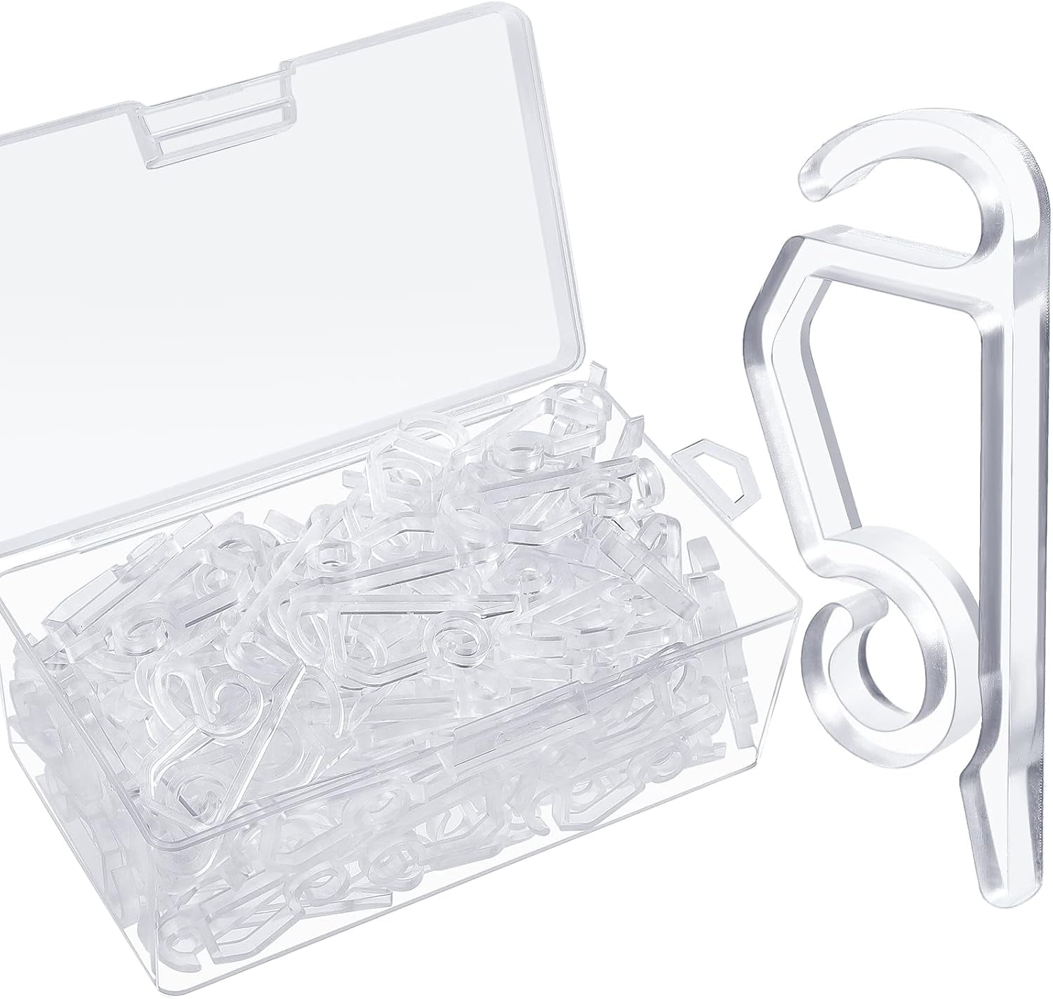 Deally 120 Pcs Christmas Light Clips Outdoor, Gutter Clips, Plastic ...
