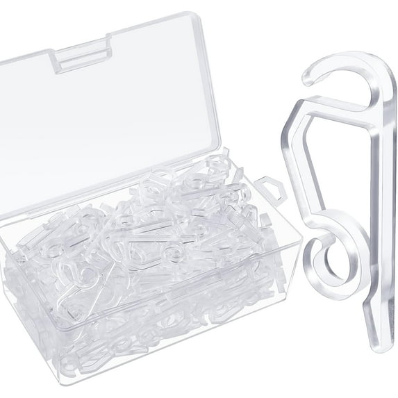 Deally 120 Pcs Christmas Light Clips Outdoor, Gutter Clips, Plastic ...