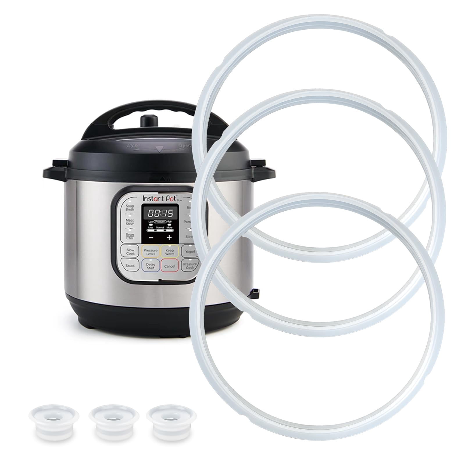 DEALLY, Silicone Sealing Rings, 3 Pack, Fits Instant Pot 6 Qt - Walmart.com