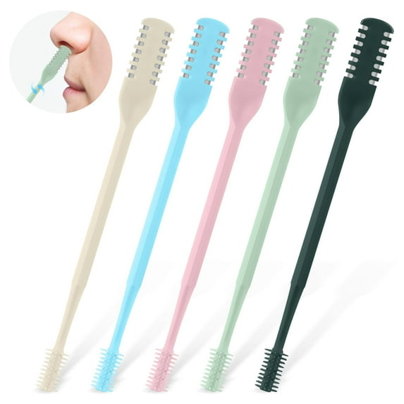 Deally 5-Pack 2-in-1 Nasal Hair Trimmer – Upgrade Double Sided Nose ...