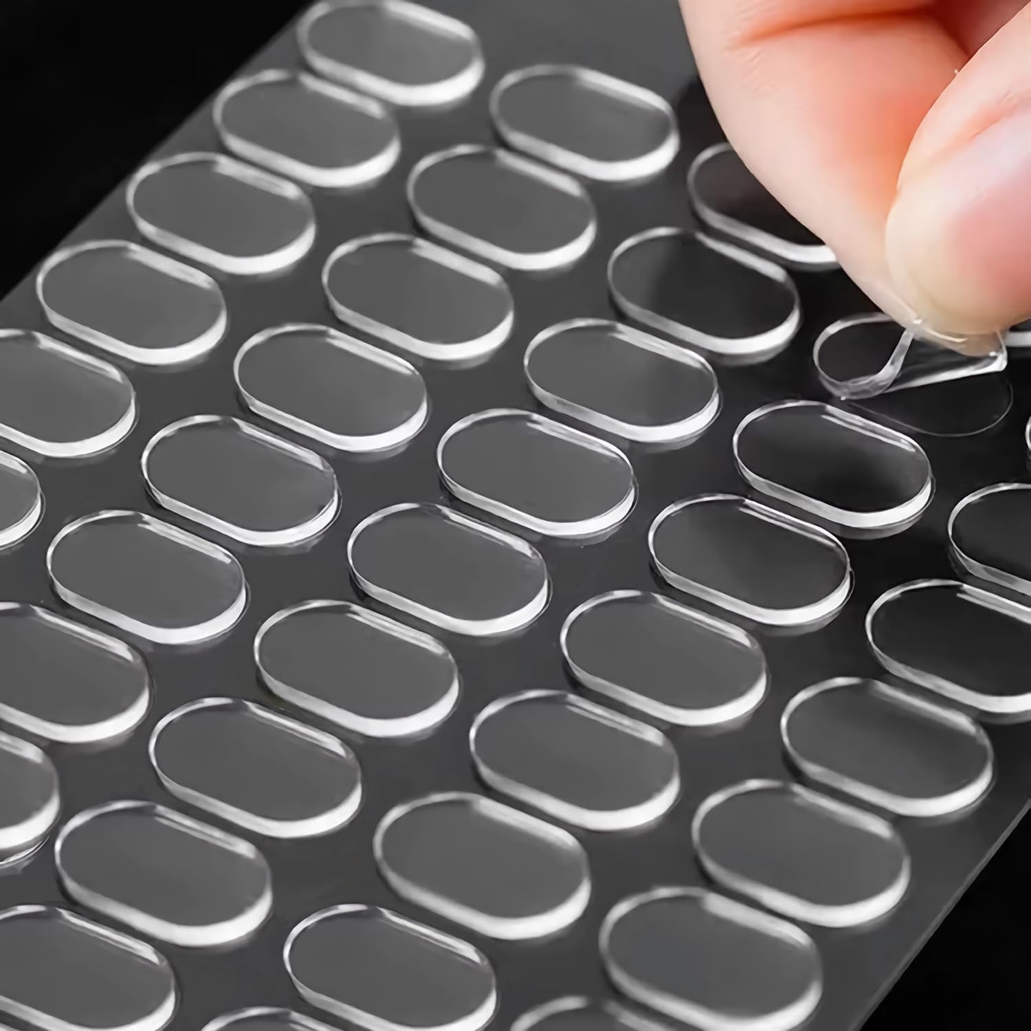 Deally 500 Pcs Double Sided Sticky Dots Clear Removable Adhesive Putty ...
