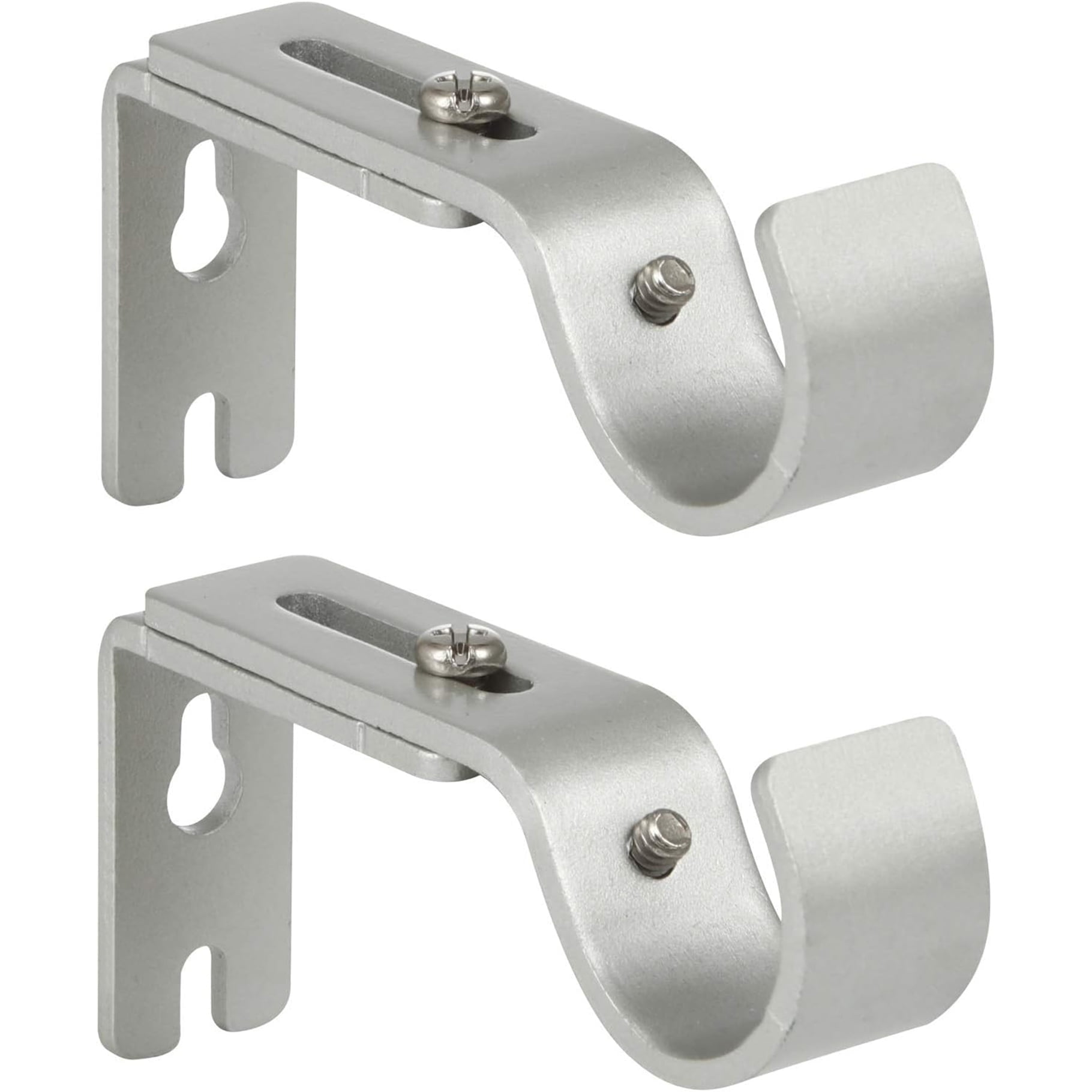 Deally Heavy Duty Adjustable Curtain Rod Brackets for 1 Inch Rods ...