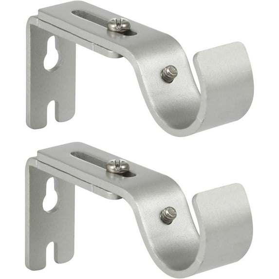 Deally Heavy Duty Adjustable Curtain Rod Brackets for 1 Inch Rods ...