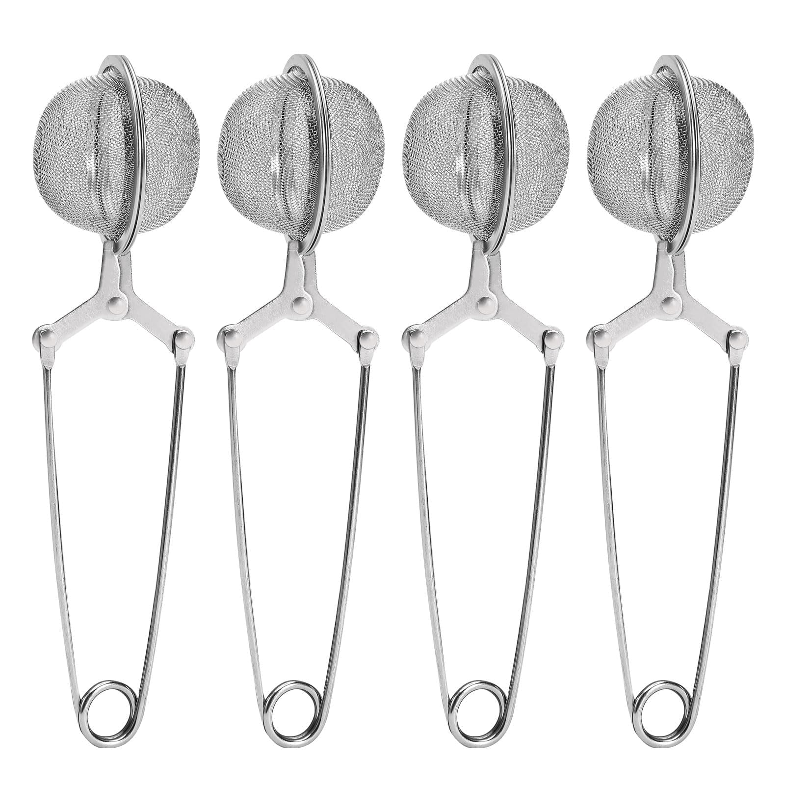 Deally Tea Strainers for Loose Tea, 4 Pack Tea Infuser with Handle Fine ...